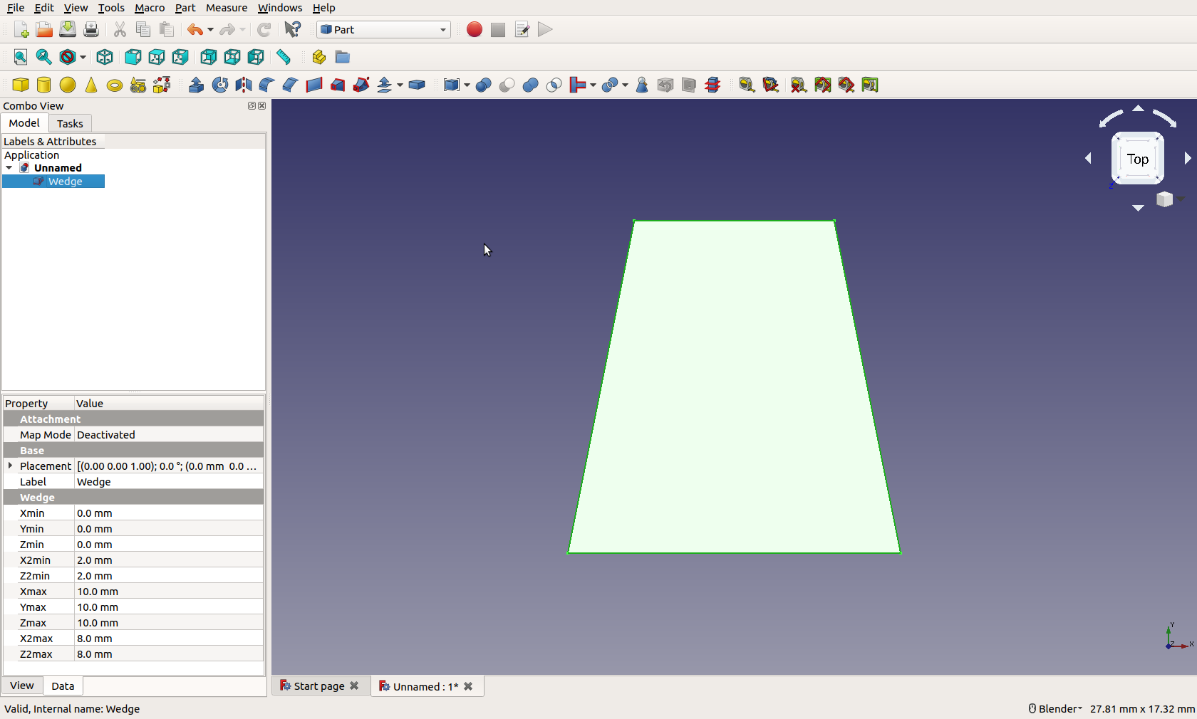 Freecad: Wedges and Pyramids Explained